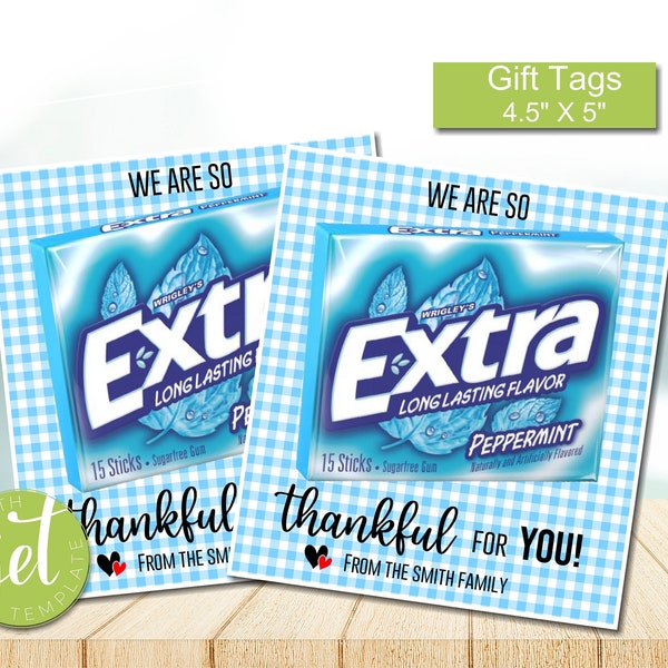 Bubble Gum Thank You - Etsy