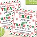 Editable Christmas Treat Thank You Tag, Holiday Appreciation Gift Tags ...