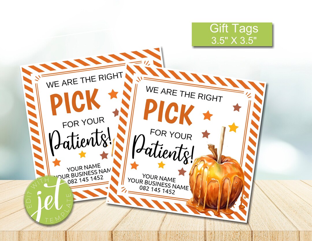 Editable We Are the Right Pick for Your Patients Caramel - Etsy