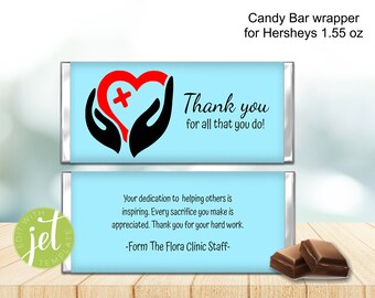 Candy Bar Wrappers Healthcare - Etsy