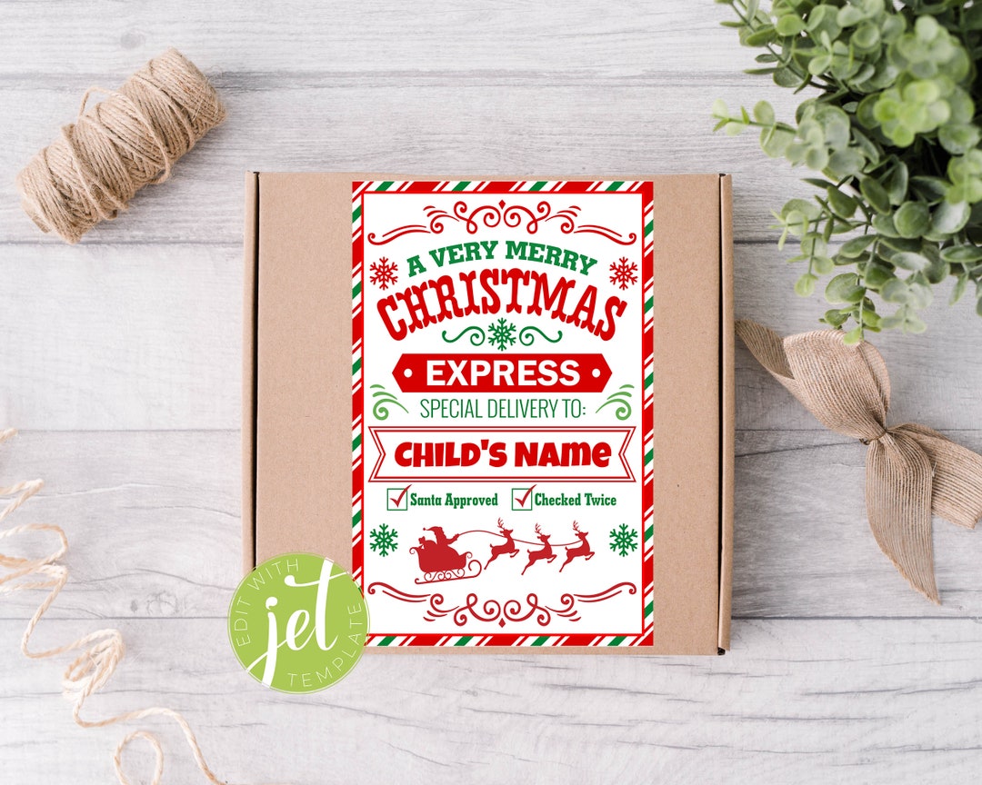 Editable Special Delivery Shipping Labels Mail Gift Stickers - Etsy