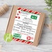 Editable North Pole Shipping Label Mail From Santa Gift Tag - Etsy