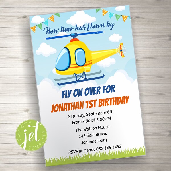 Helicopter Party - Etsy