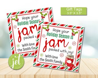 Christmas Jam Gift Tag Jam Packed With Fun Holiday Teacher - Etsy
