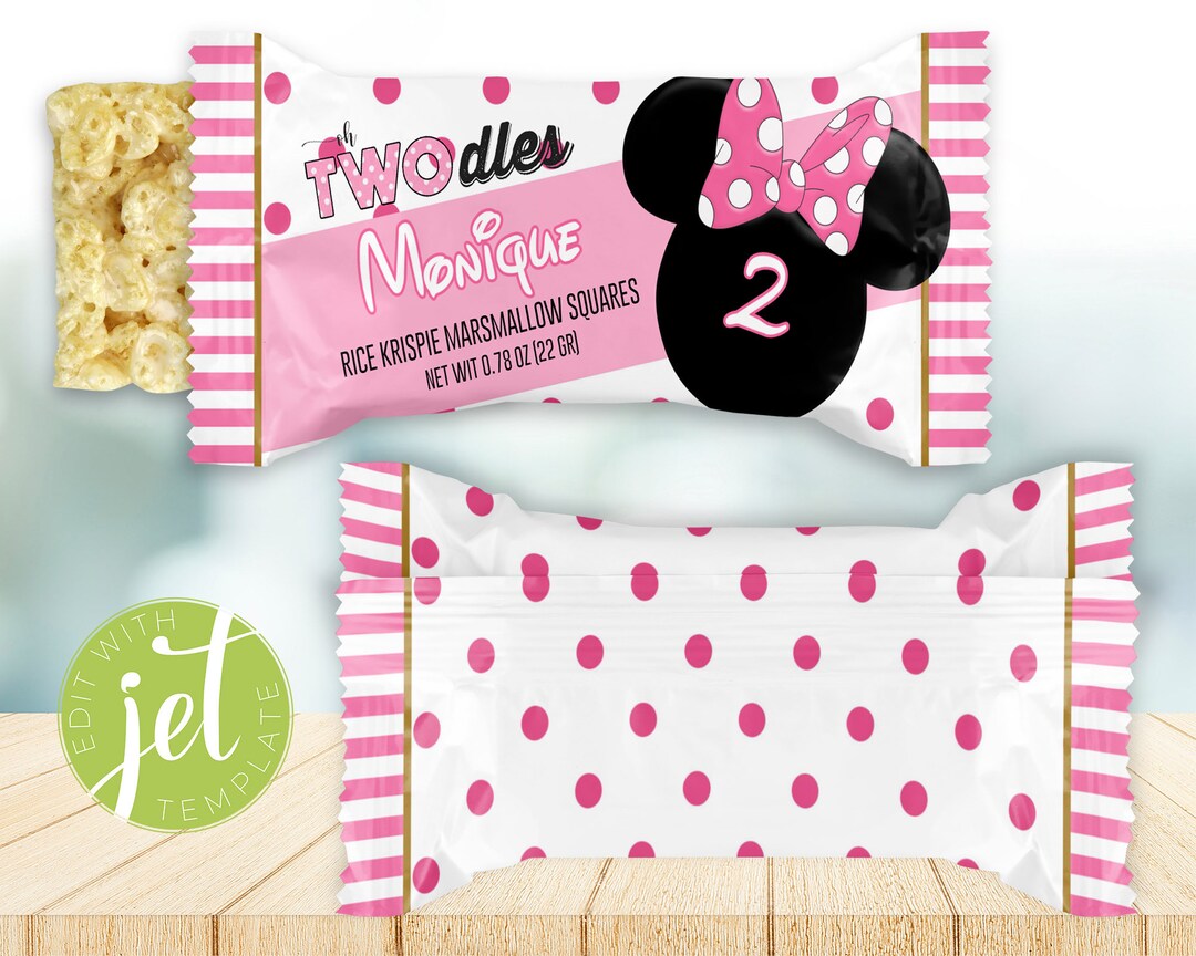 Editable Mouse Rice Krispie Wrapper Mouse Party Mouse Party - Etsy