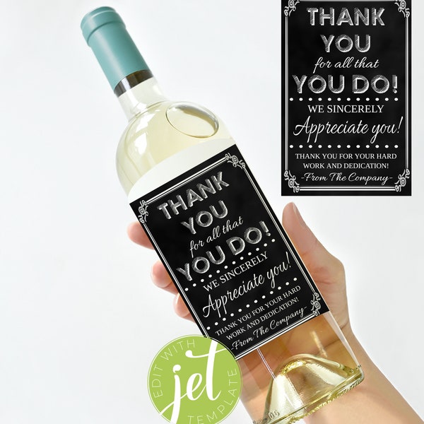 Teacher Wine Label - Etsy