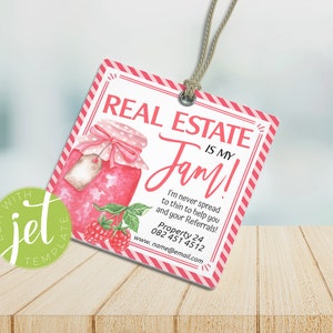 Editable Real Estate is My Jam Pop by Tags, Realtor Referral Tag, Real ...