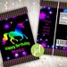 Editable Glow in the Dark Chip Bag, Glow in the Dark Favor Bag, Chip ...