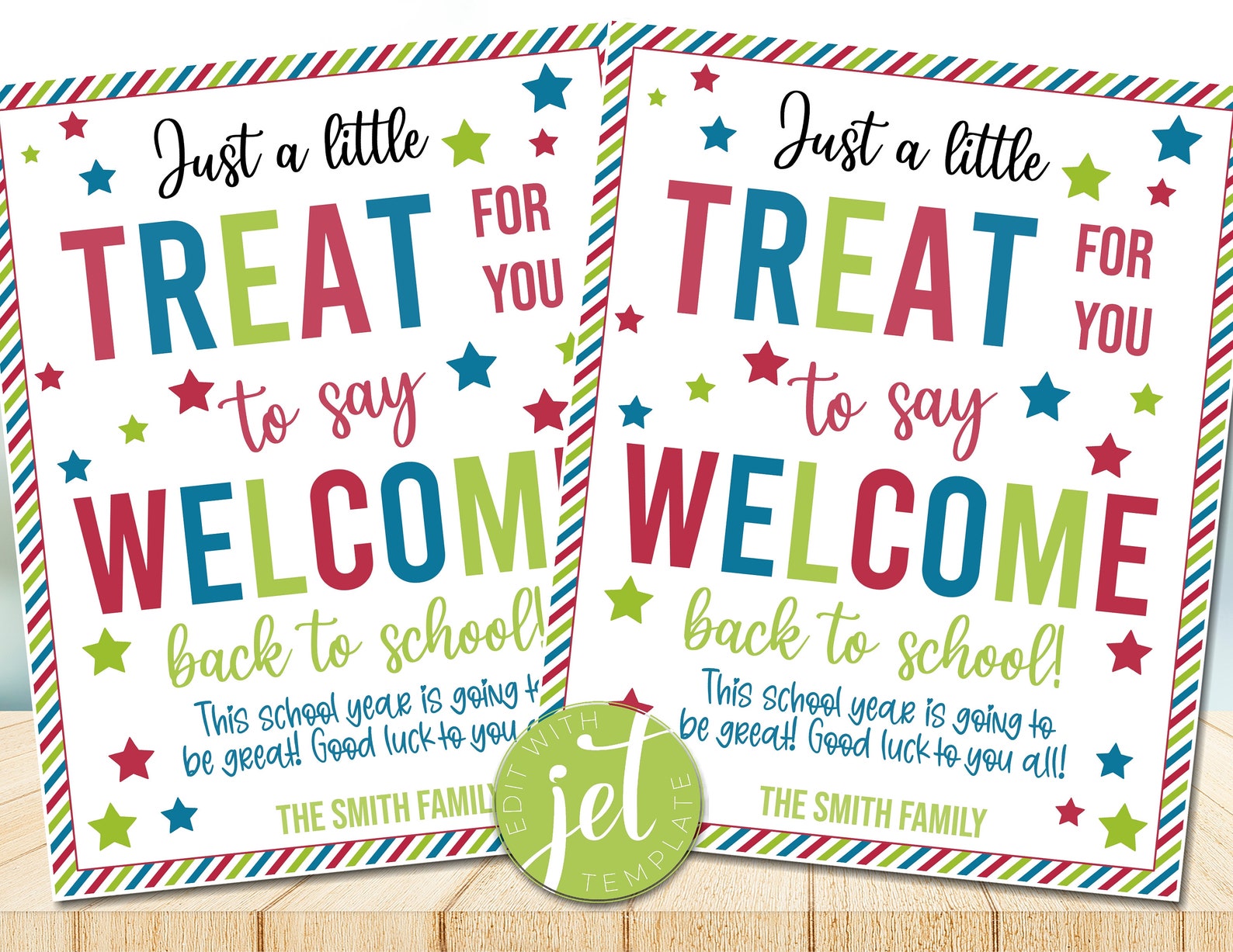 Editable Treat Sign Welcome Back to School Sign Employee - Etsy