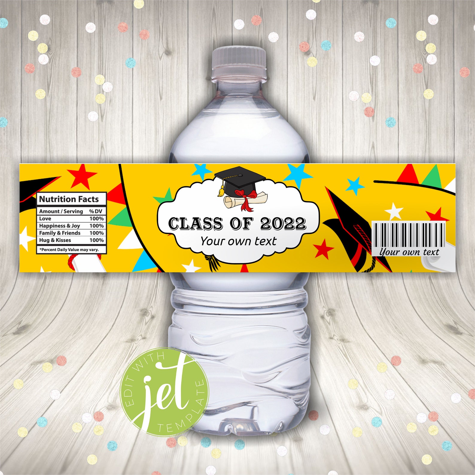 Editable Graduation Bottle Label Graduation Bottle Labels - Etsy