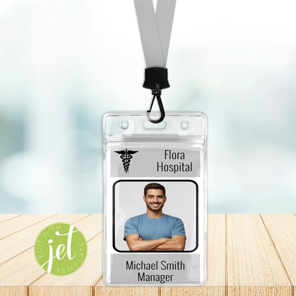 Doctor Id Card Template - Etsy