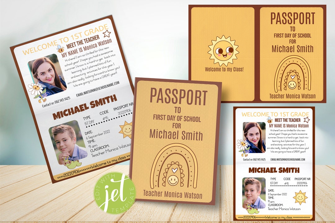 Editable Passport Welcome to Learners, Welcome to My Class, Passport to ...