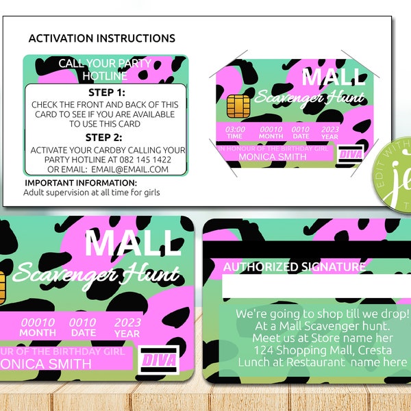 Credit Card Invite - Etsy