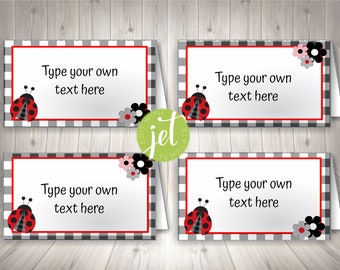 Ladybug Place Cards - Etsy