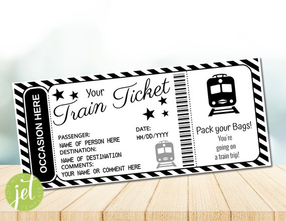 Train Ticket Template Free