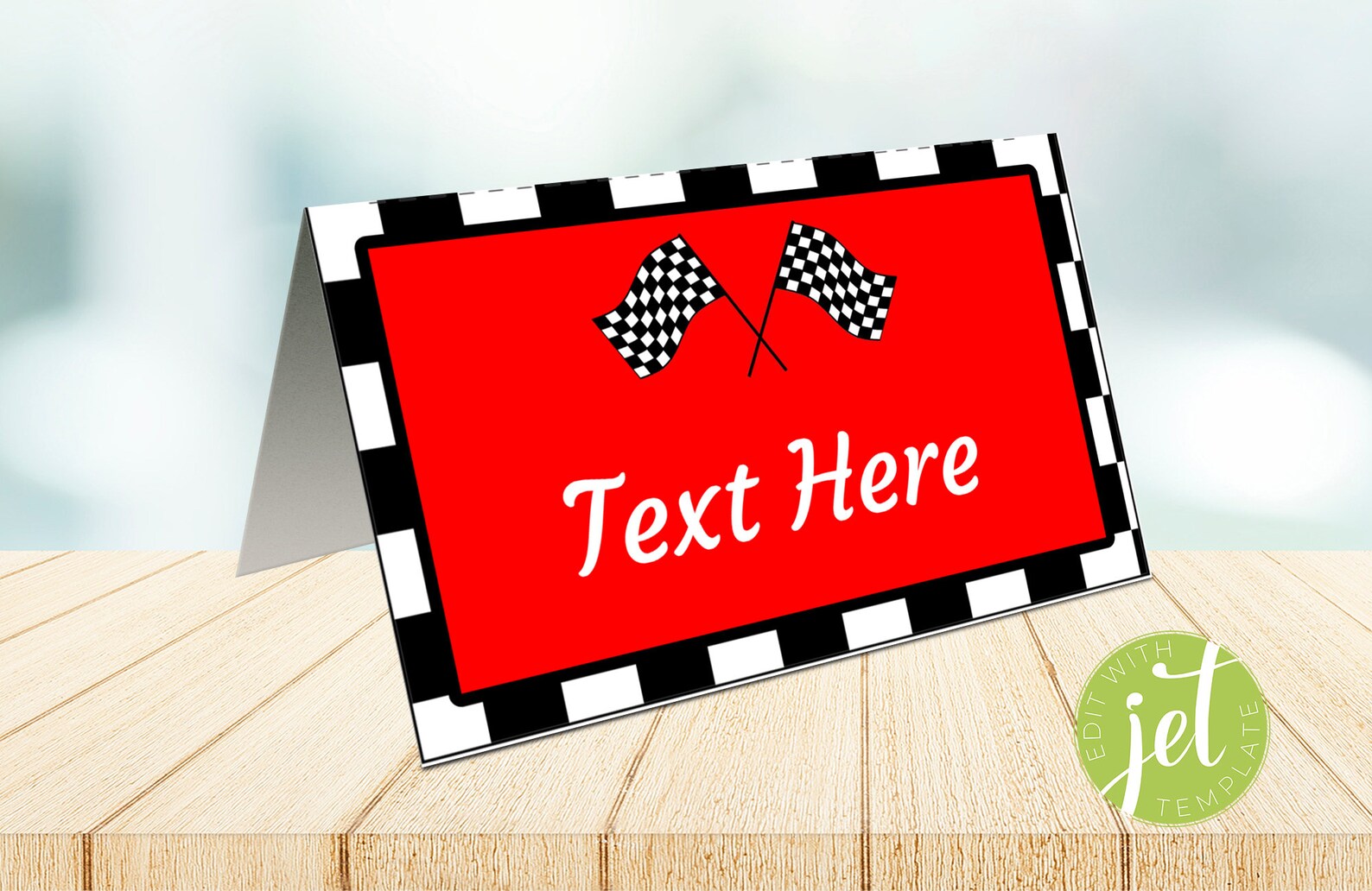 Editable Racing Food Tent Thank You Card Racing Card Racing - Etsy