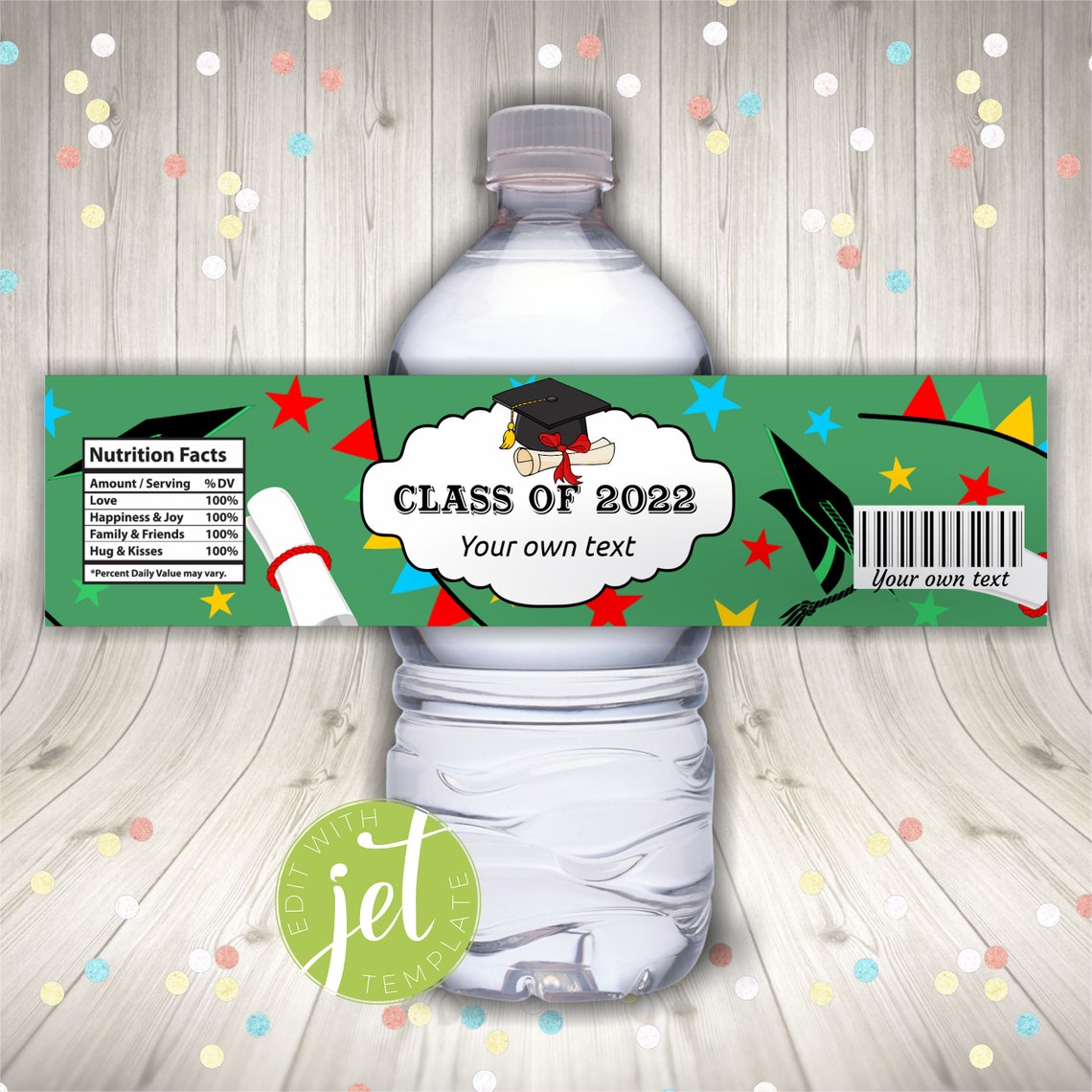 Editable Graduation Bottle Label Graduation Bottle Labels | Etsy