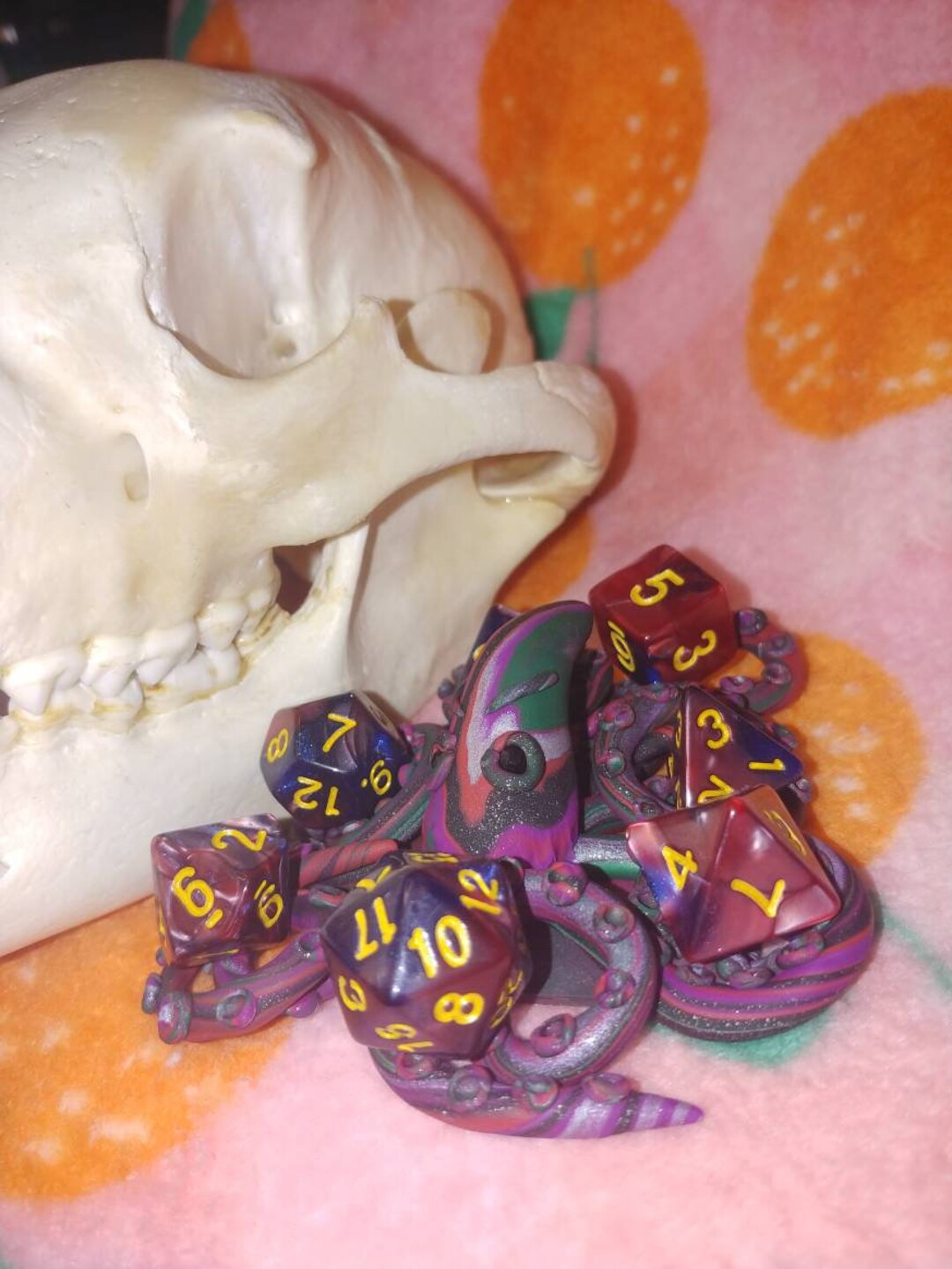 Dice Holding Octopi: Angry Galaxy - Etsy