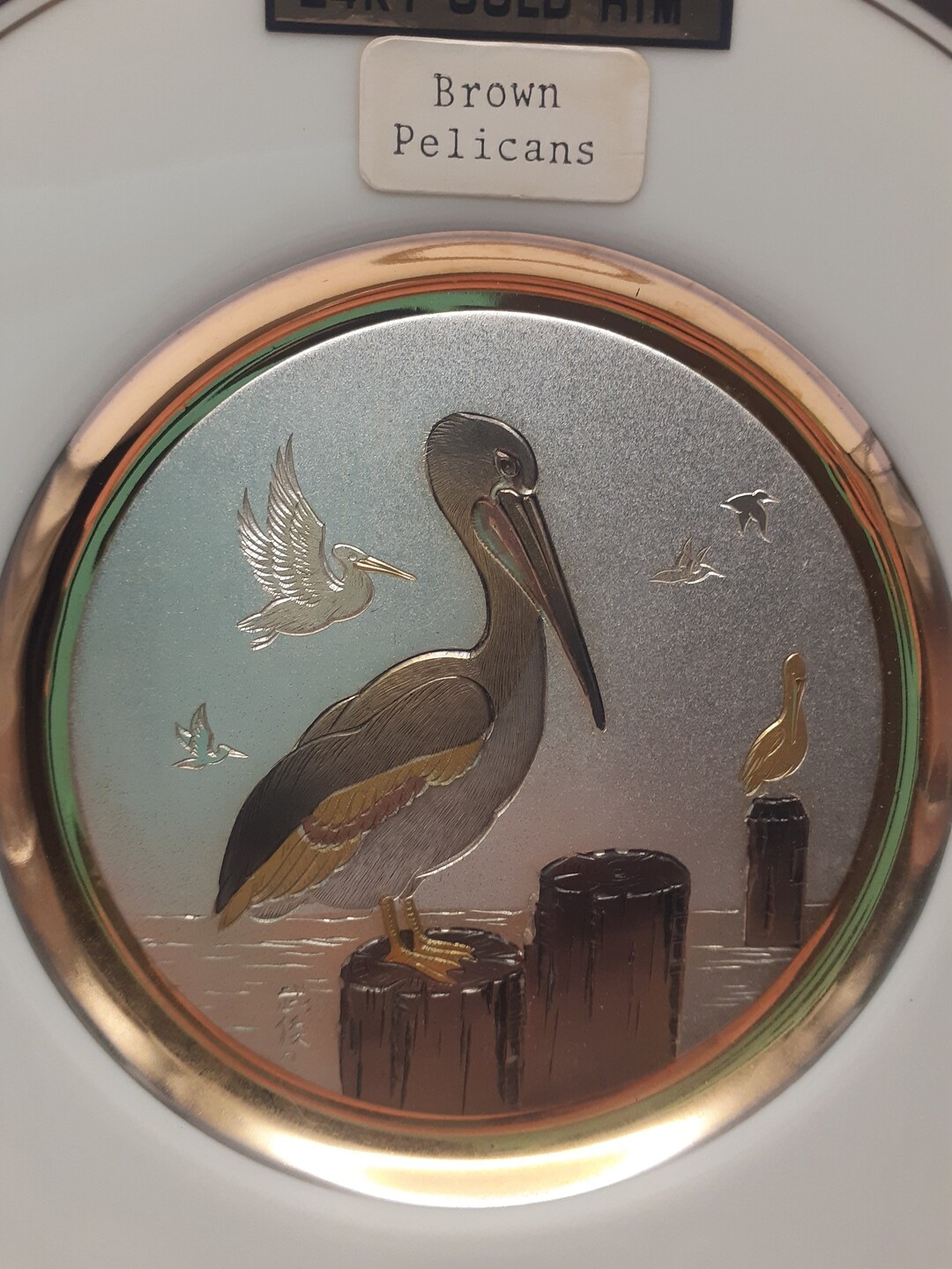 Original Chokin Collection Dynasty Gallery 24kt Rim Plate - Etsy