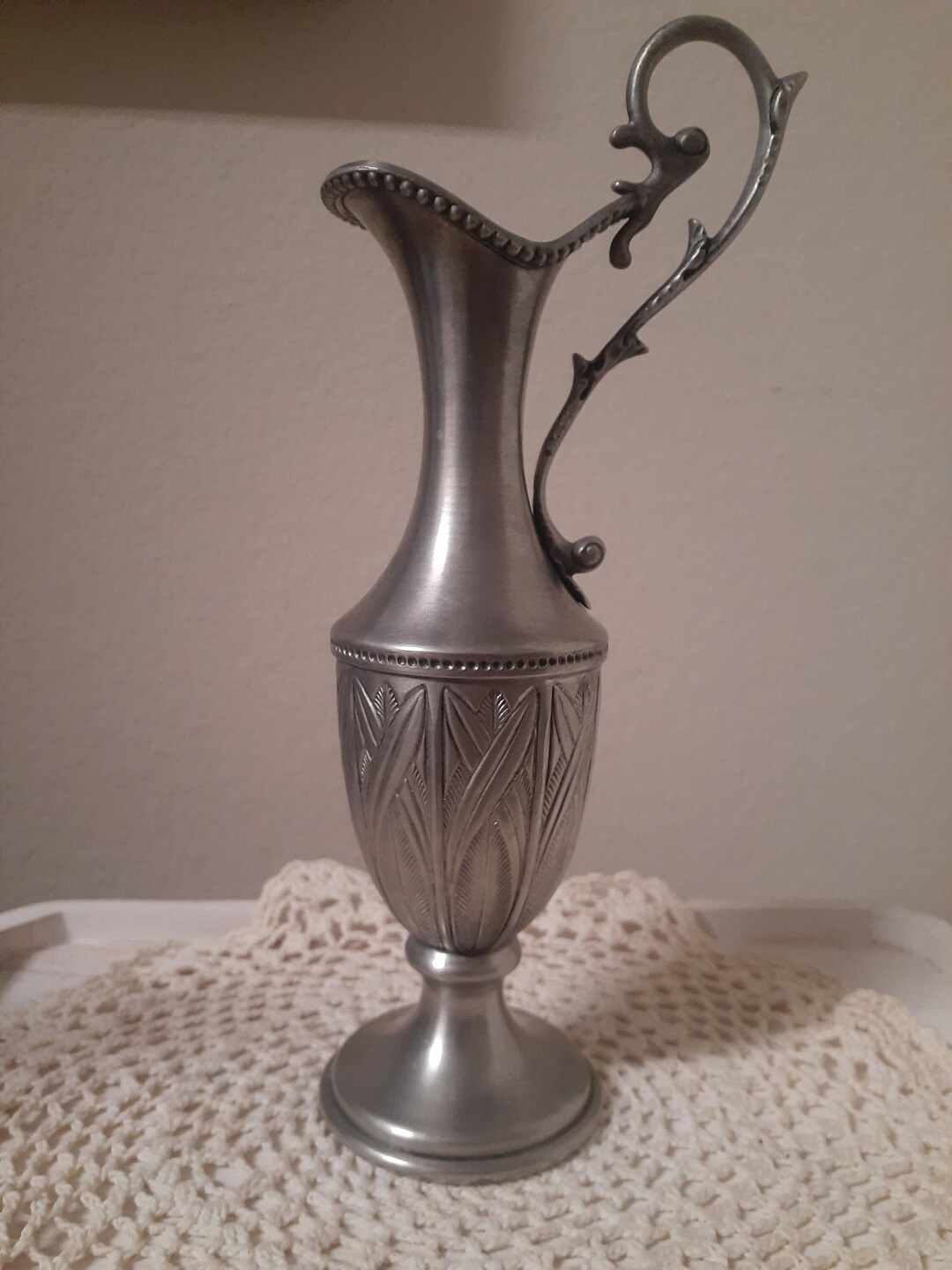 Frieling-zinn Germany Pewter Pitcher Vase Guetezeichen Zinngerät Ral - Etsy
