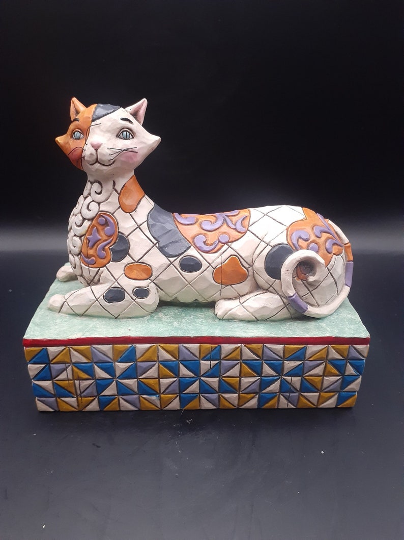 Jim Shore Heartwood Creek Figurine Cat Kitten Calliope Sculpture Enesco ...