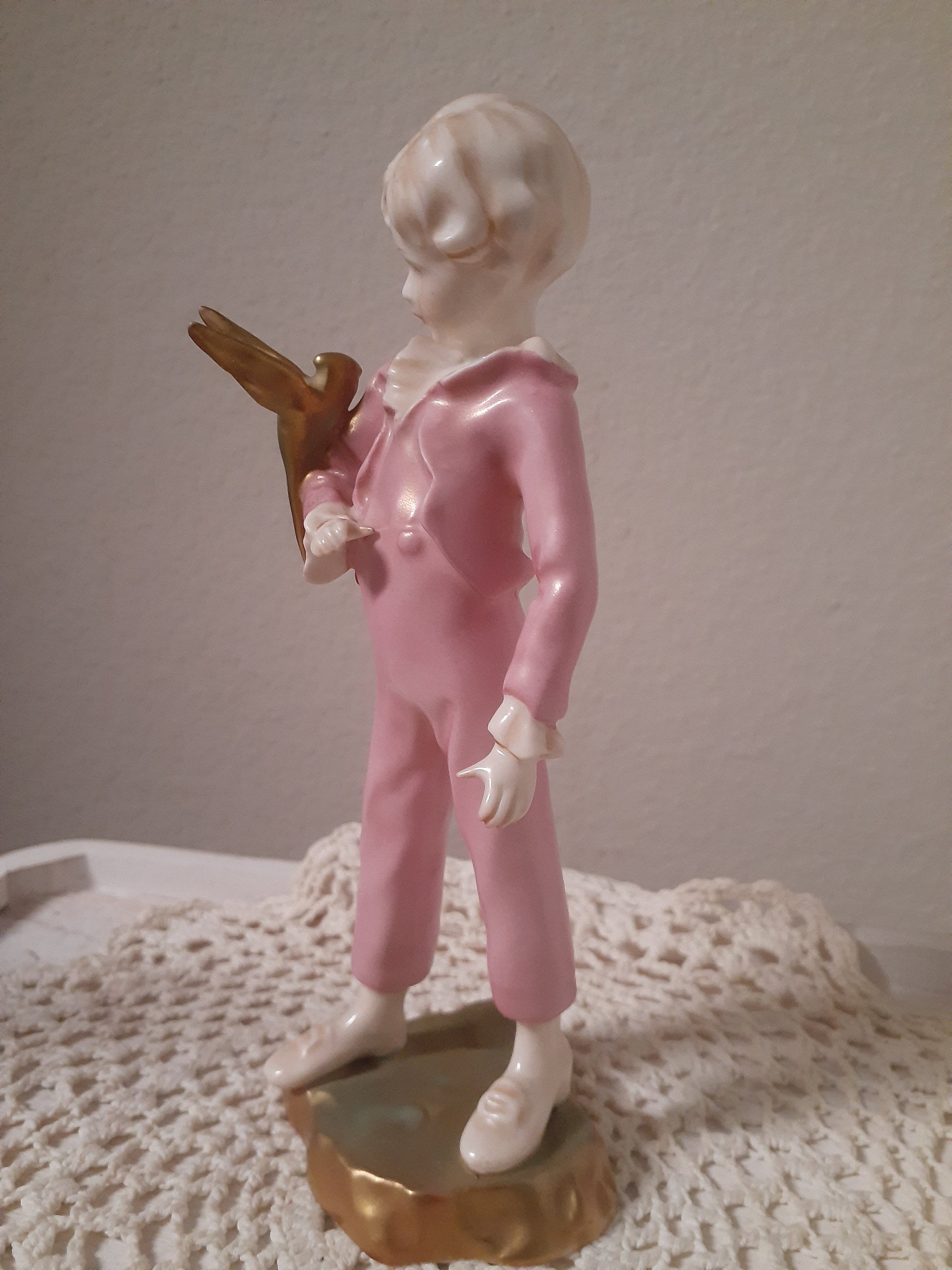 1951 Royal Worcester Bone China Figurine "the Parakeet" 3087 by Freda ...