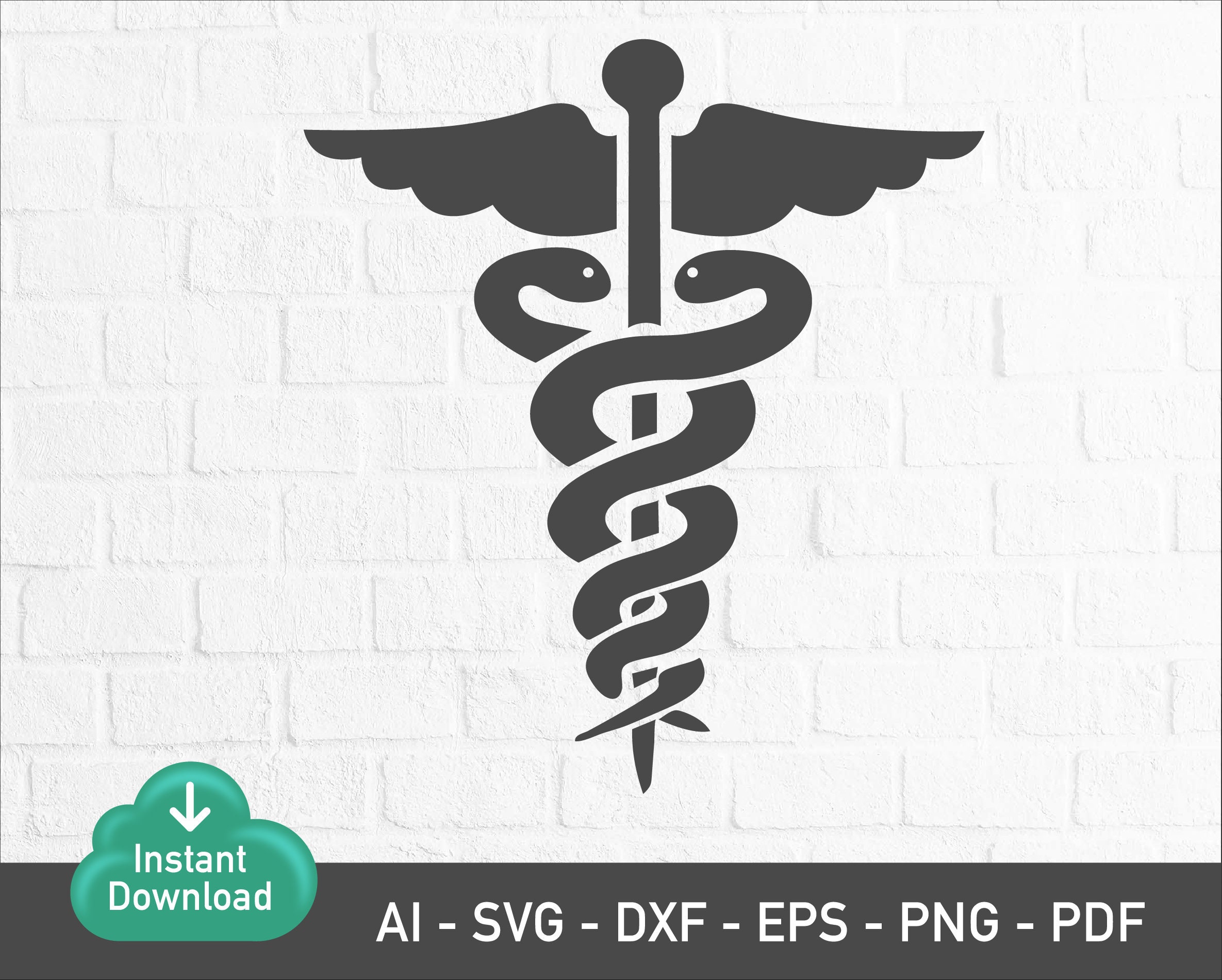 Medical Symbol SVG Caduceus Svg MD Svg Doctor Svg Nurse | Etsy