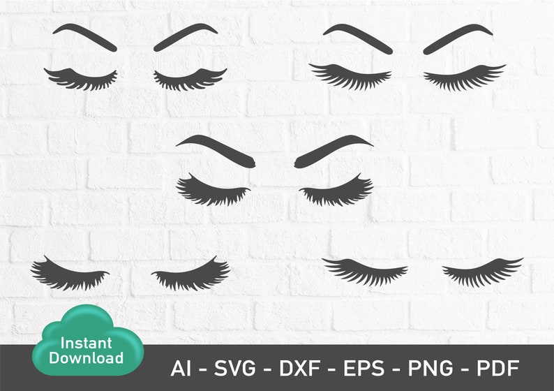 Brows,Makeup SVG Brows SVG Bundle Eye Brows PNG Salon Content Makeup ...