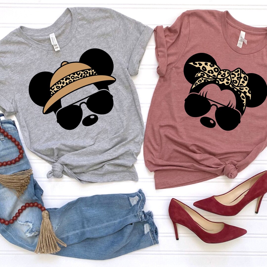 Disney Leopard Bandana Shirt, Disney Mickey Safari Shirt, Minnie ...