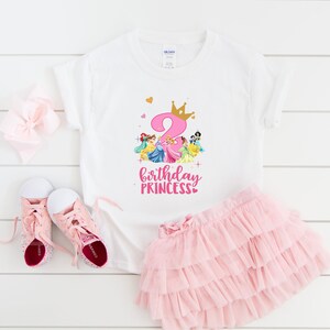 Disney Princess Birthday Shirt, Disney Birthday Shirt, Girl Birthday Shirt, Birthday Shirt ...