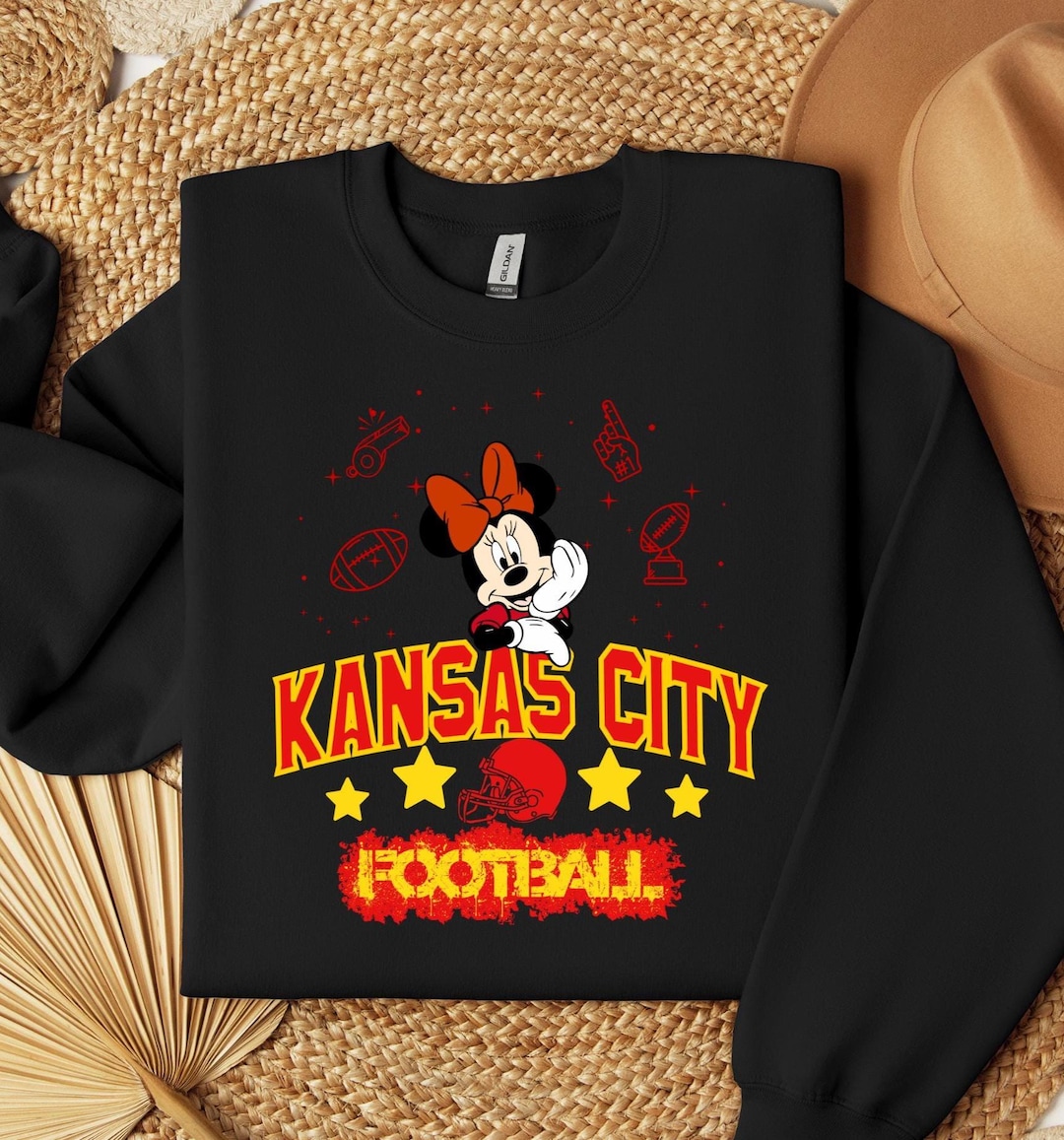 Kansas City Football Minnie Mouse Sweatshirt: Game Day Crewneck - Etsy