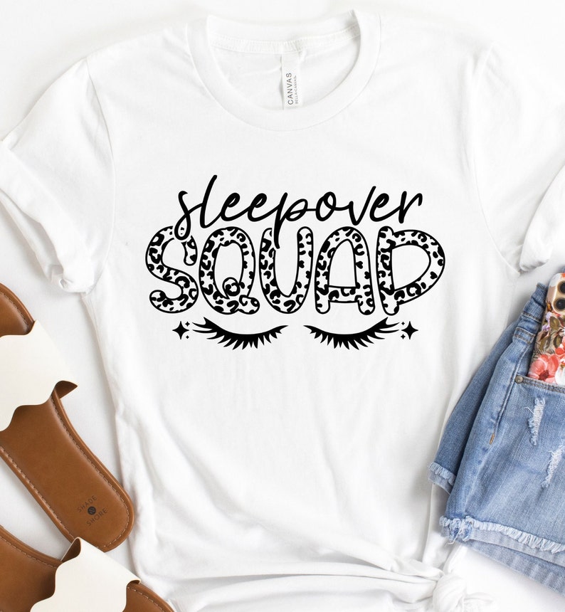 Sleepover Squad Shirts Birthday Shirt Slumber Party Shirts Etsy