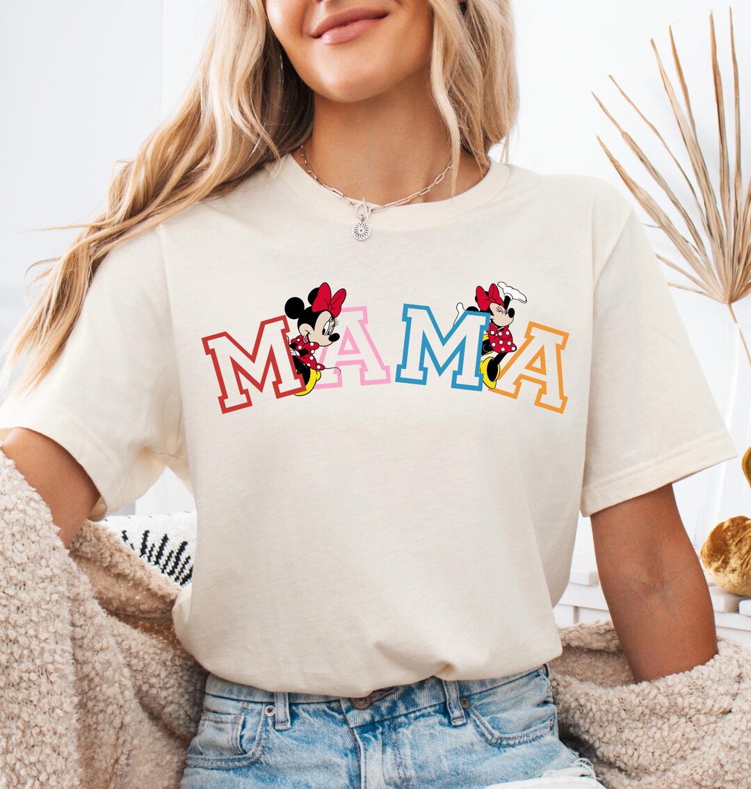 Minnie Mouse Mama T-shirt – Cute Disney Mom Tee – Matching Family ...