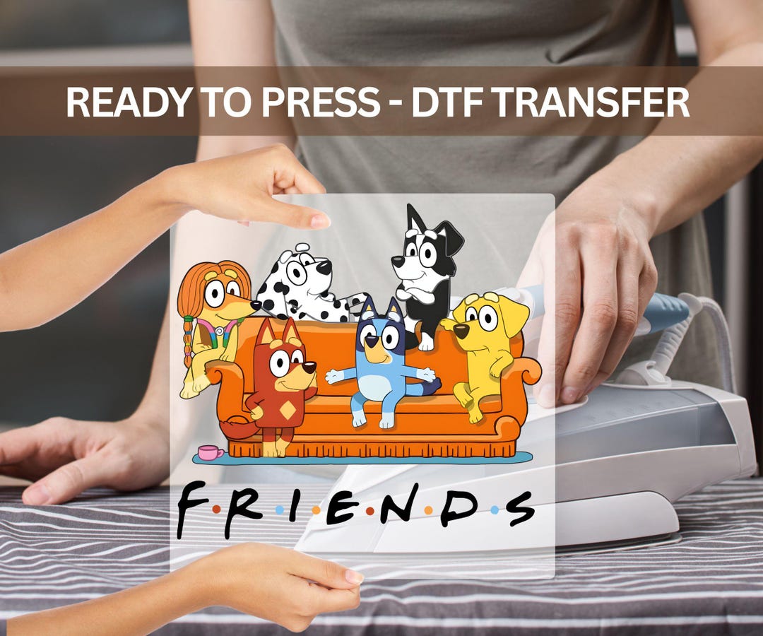 Blue Dog Friends Dtf Transfers, Blue Dog & Friends Ready to Print Sheet ...
