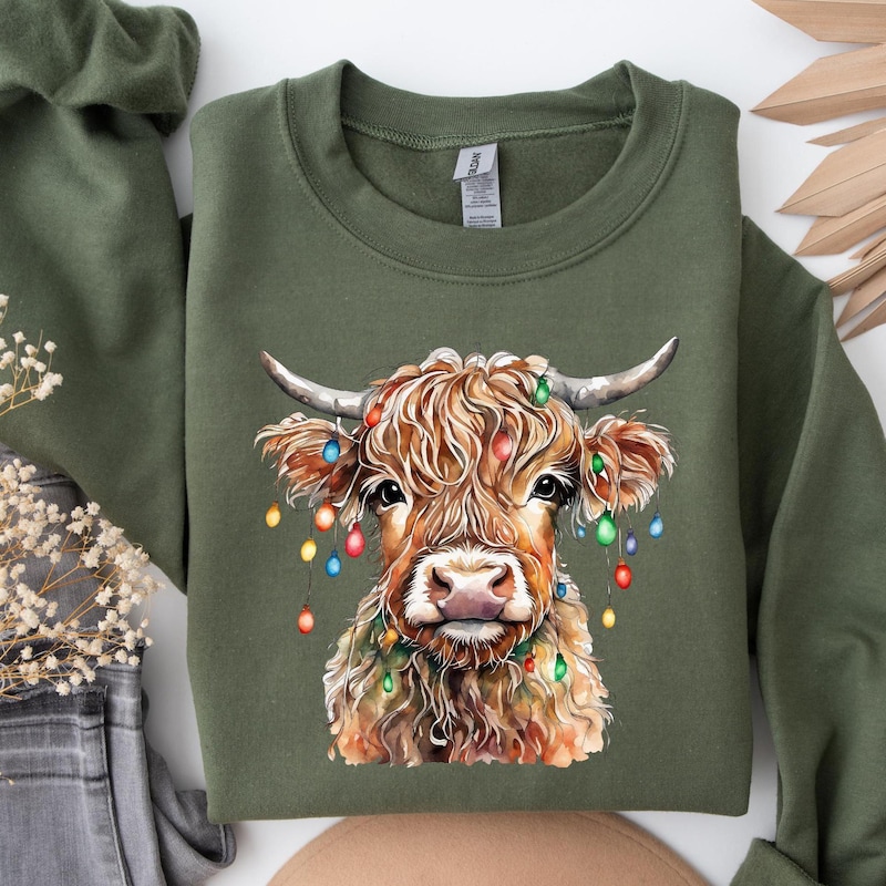 Highland Cow Sweatshirt for Women - Etsy