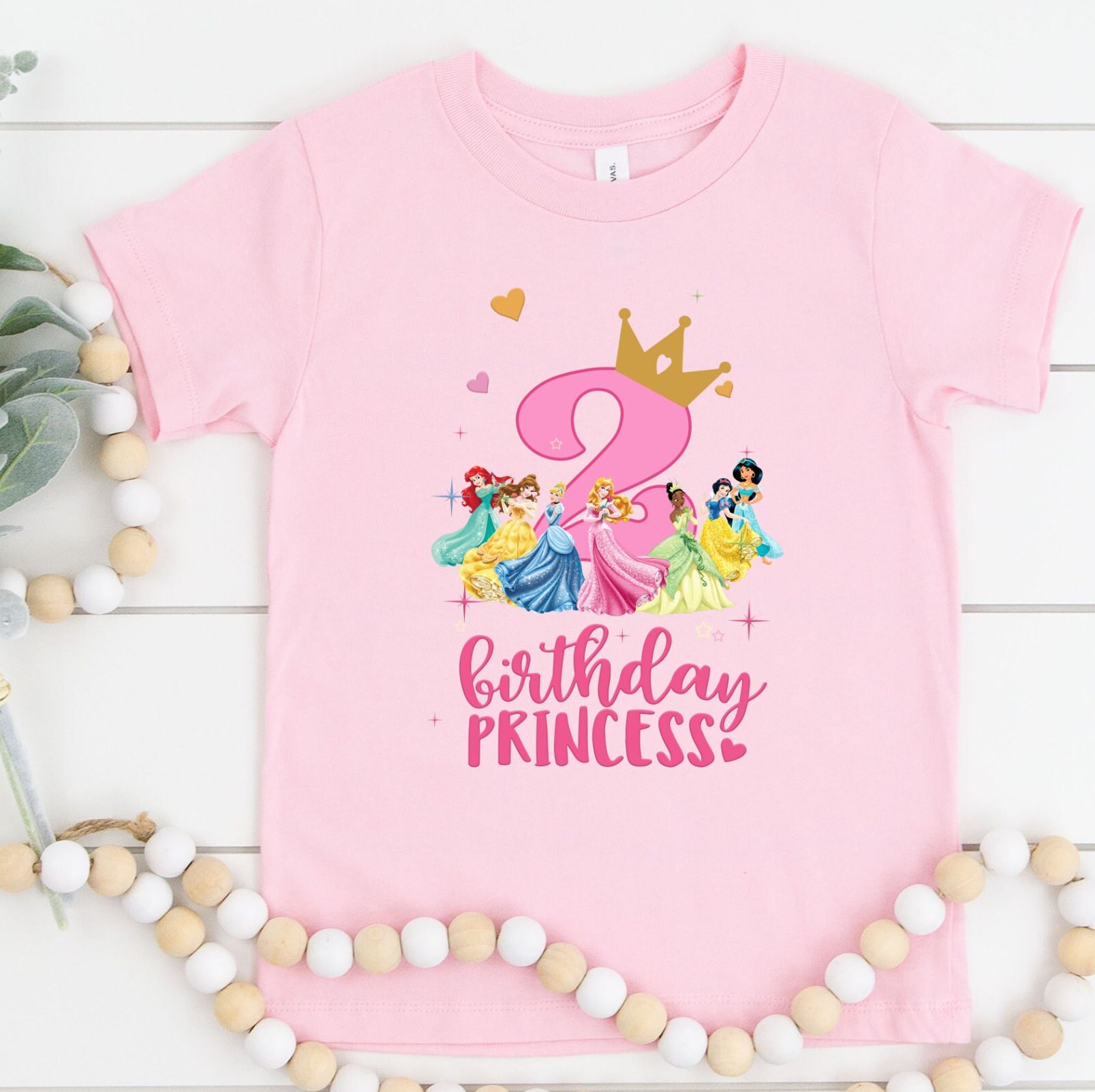 Disney Princess Birthday Shirt Disney Birthday Shirt Girl - Etsy