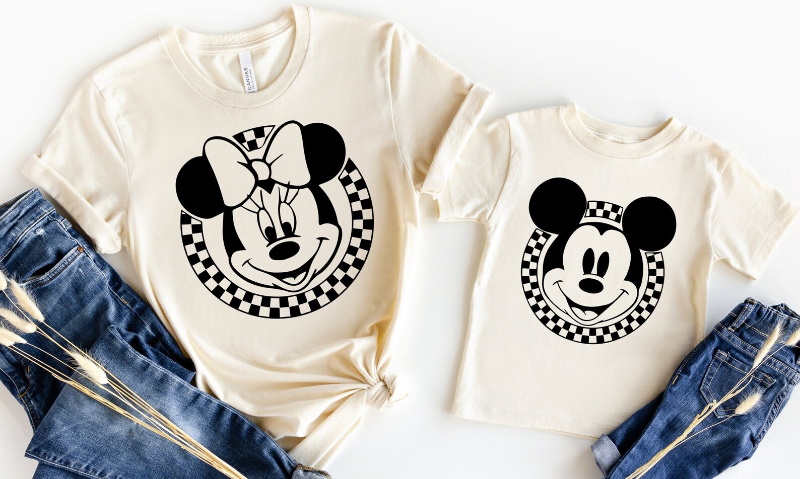Retro Disney Shirts, Mickey Checkered Shirt, Disney Family Shirts ...