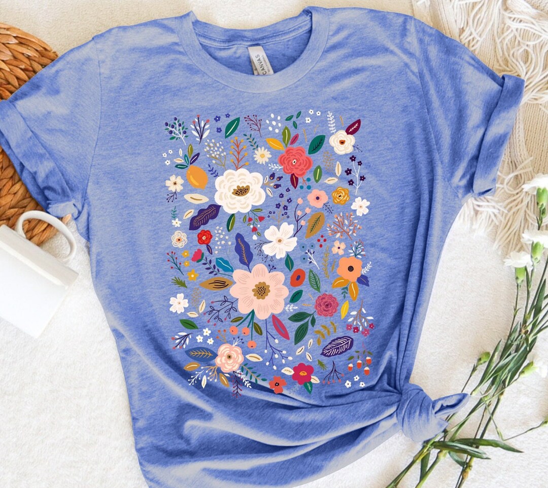 Wildflower Tshirt, Wild Flowers Shirt, Floral Tshirt, Flower Shirt ...