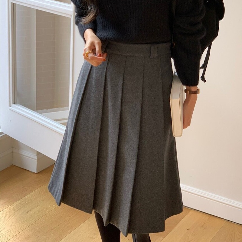 Korean Long Skirt for Women - Etsy
