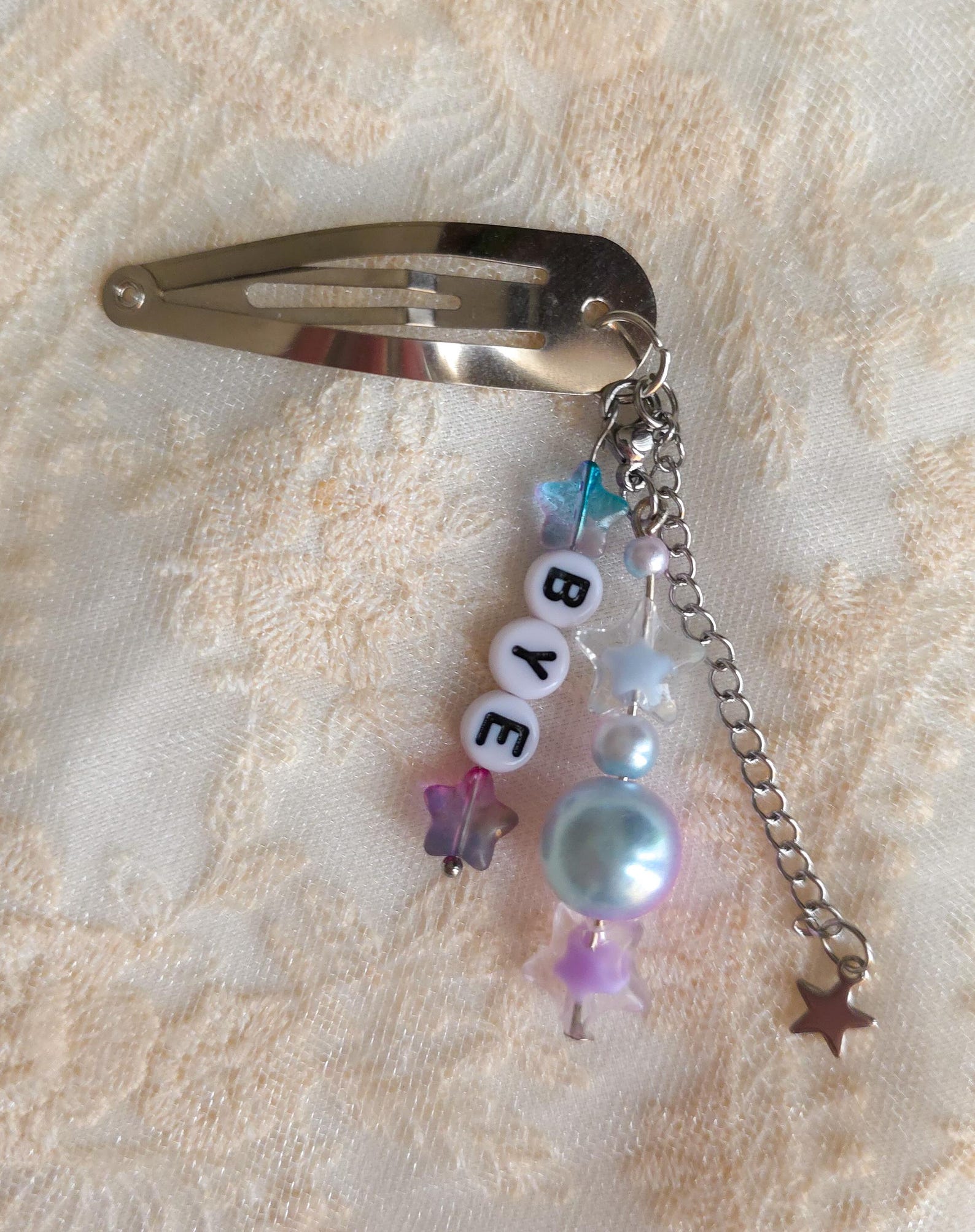 Silver Star Hair Clips Y2K Dangle Hair Accessories - Etsy