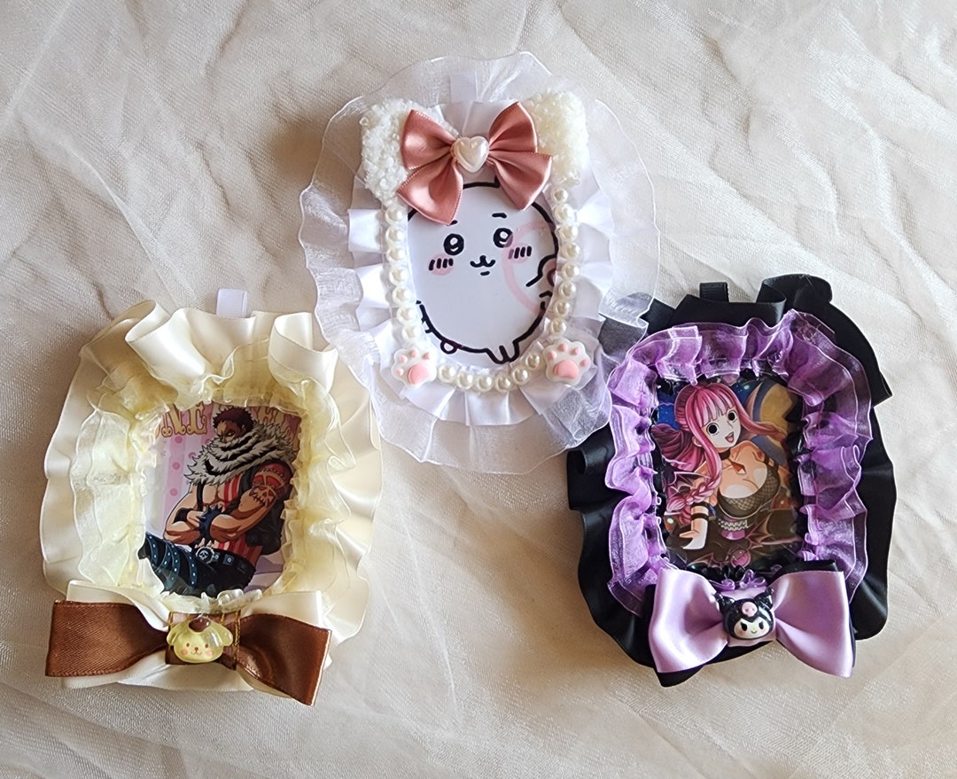 Kuromi/purin/cat Ears and Paws Decorated Toploader With Ball Chain - Etsy