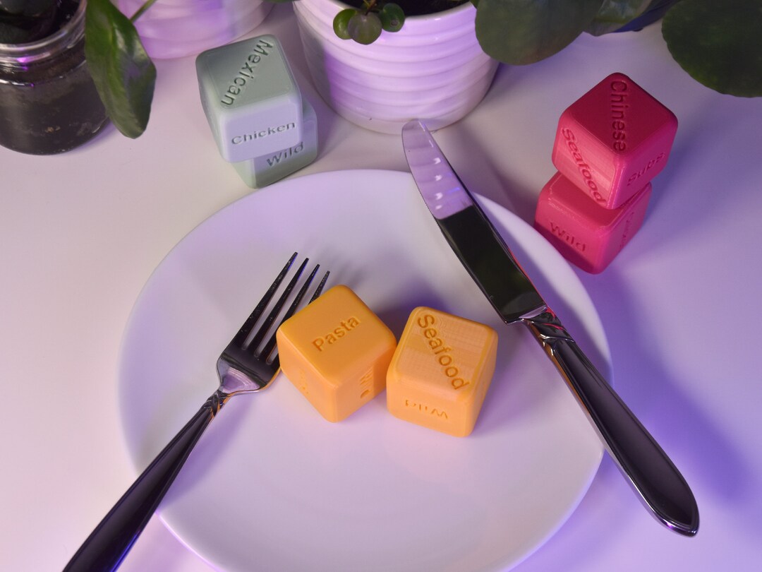 The Dinner Dice Food Takeout Dice 2 Dice to Leave Your - Etsy