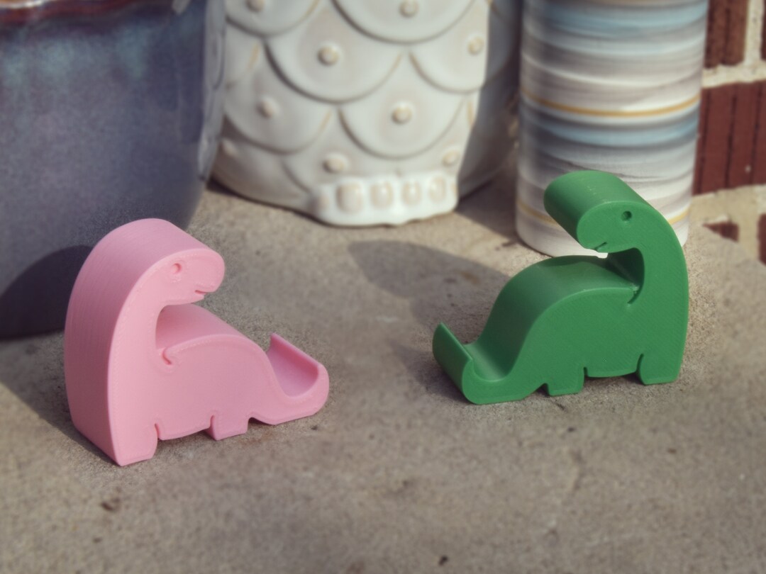 Cute Dinosaur Phone Stand Phone Holder Happy Dino Many - Etsy