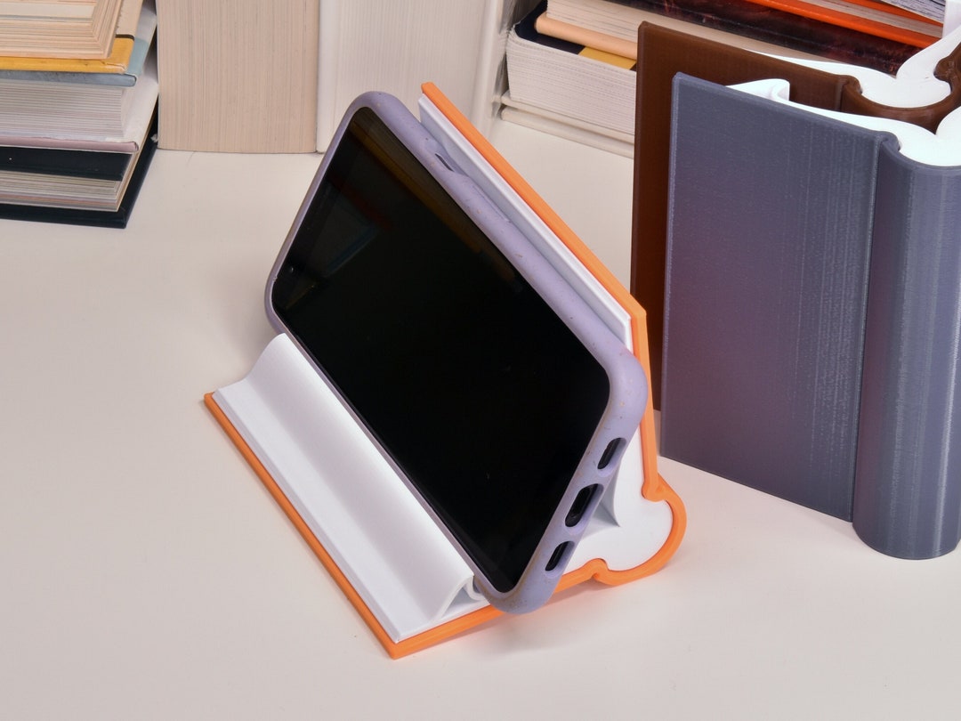 Open Book Phone Holder Phone Stand Bookstore Library - Etsy