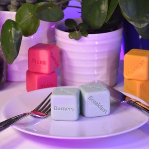 The Dinner Dice | Food Takeout Dice | 2 Dice to Leave Your Next Meal up ...