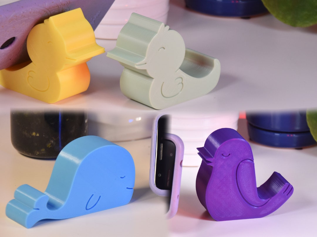 Cute Animal Phone Stand | Duck Bird Whale | Phone Holder | Happy Dino ...