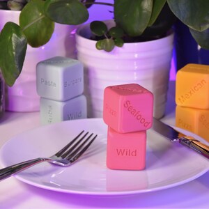 The Dinner Dice | Food Takeout Dice | 2 Dice to Leave Your Next Meal up ...