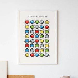 Stardew Valley Junimo Poster | Forest Spirits | Gaming Print | Cozy ...