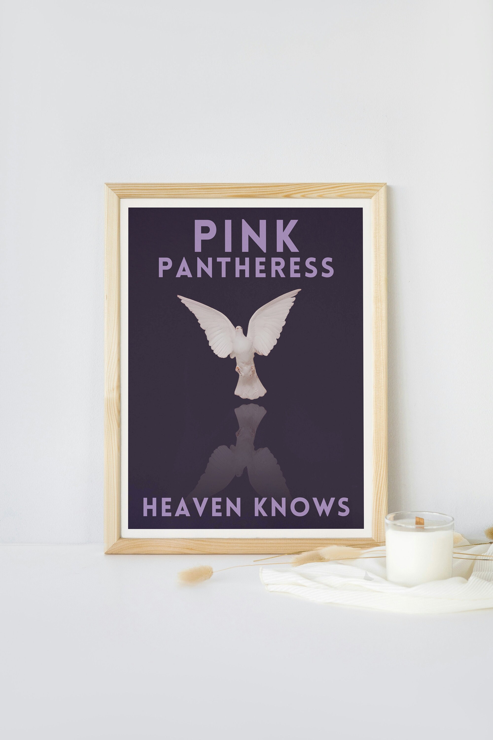 Pinkpantheress Heaven Knows Poster Album Poster Music Gift Music Wall Decor Minimalist Mid ...