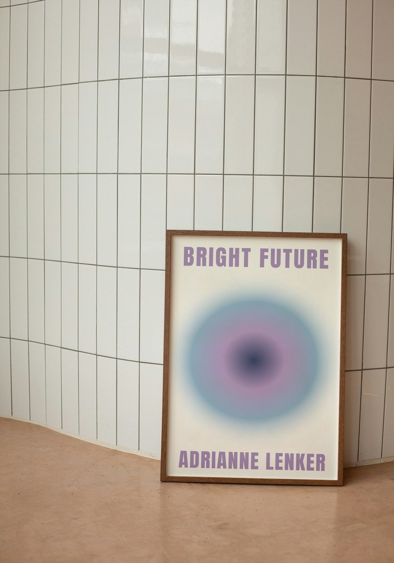 Adrianne Lenker Bright Future Inspired Minimalist Poster | Album Cover ...